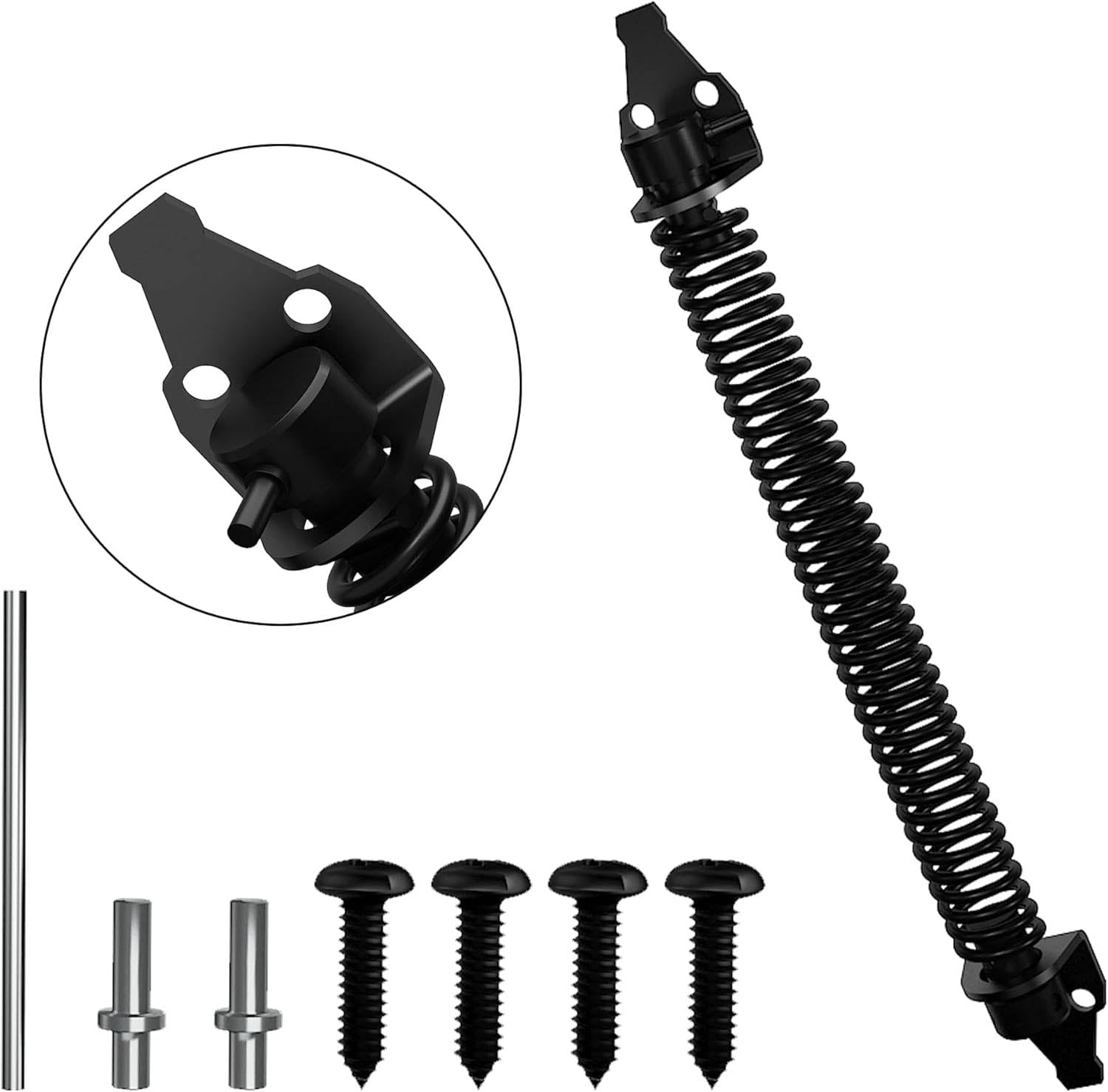 Fence Gate Spring Self Closing and Adjustable for Wooden or Vinyl Fence ...