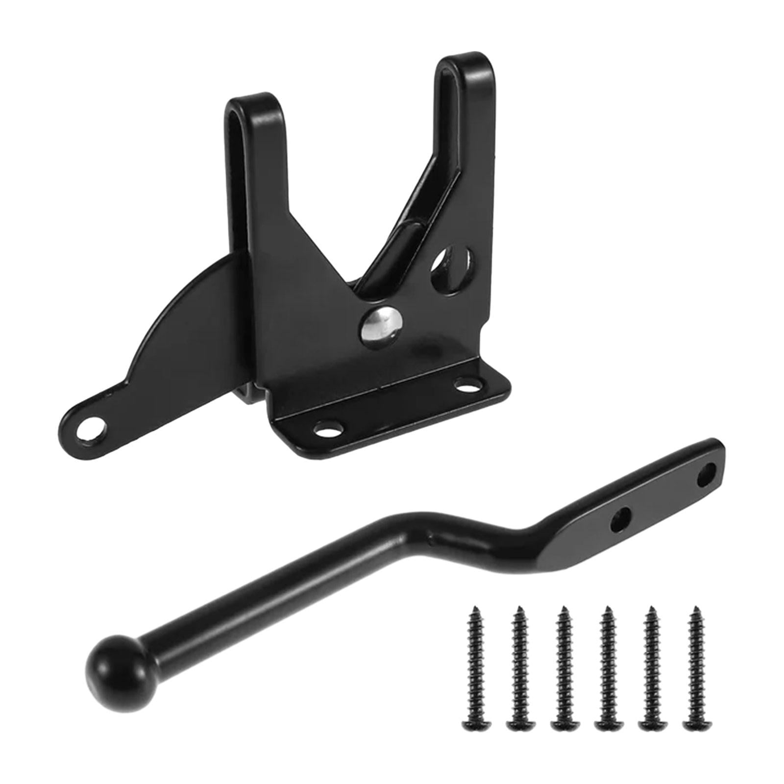 Fence Lock Black Door Latch Lock for Shed Doors Yard Doors Wooden Fence ...