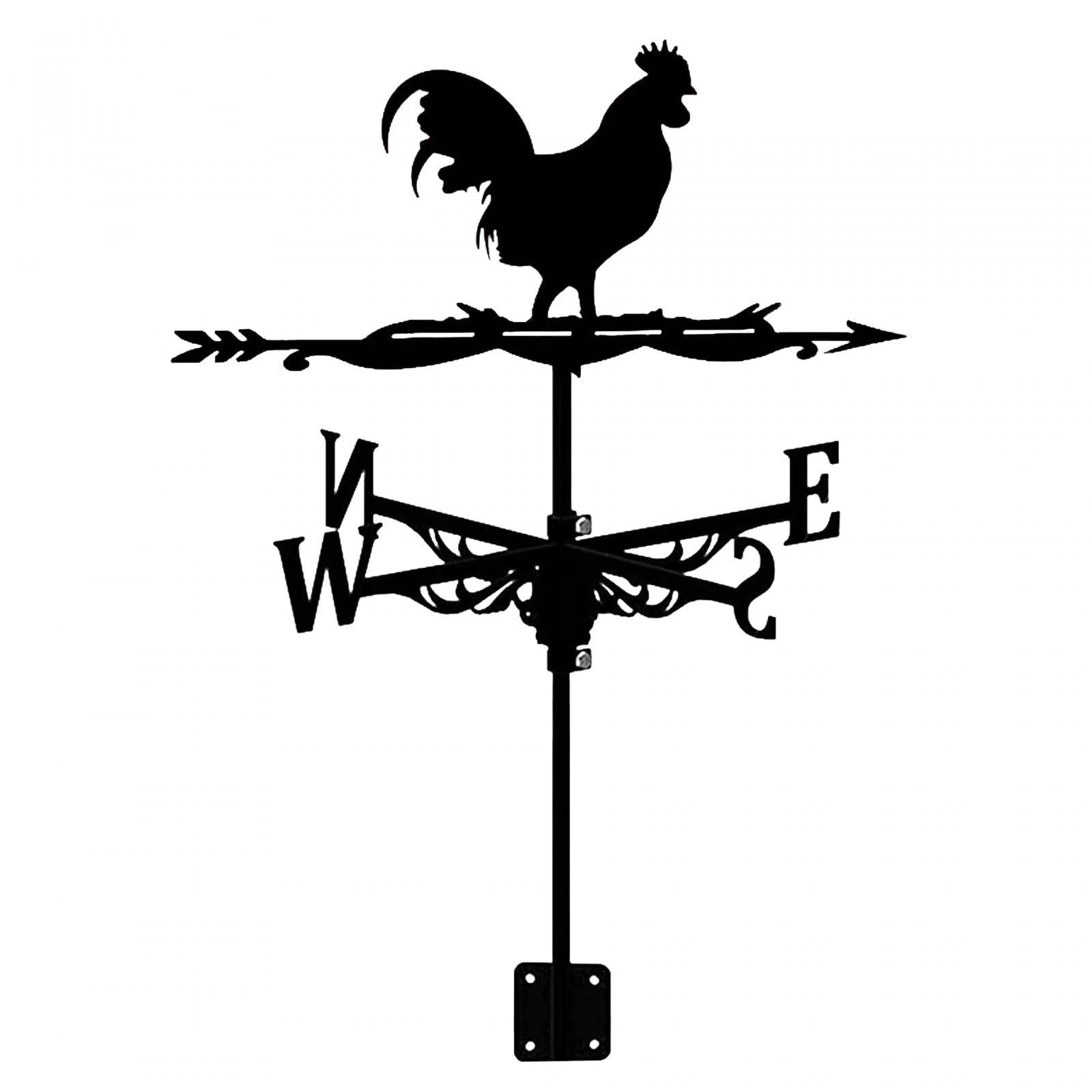 Fence Mount Shape Weathervane Weather Vane Measuring Tools Wind ...