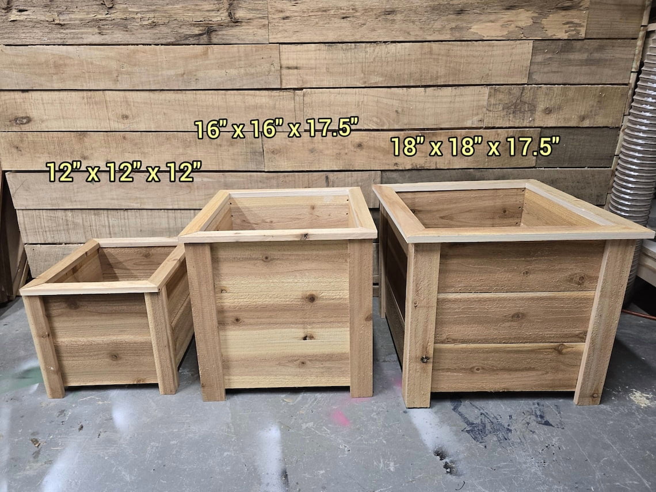 Fence Picket Planter Plan Bundle Simple Basic Cedar Planters Hard Copy ...