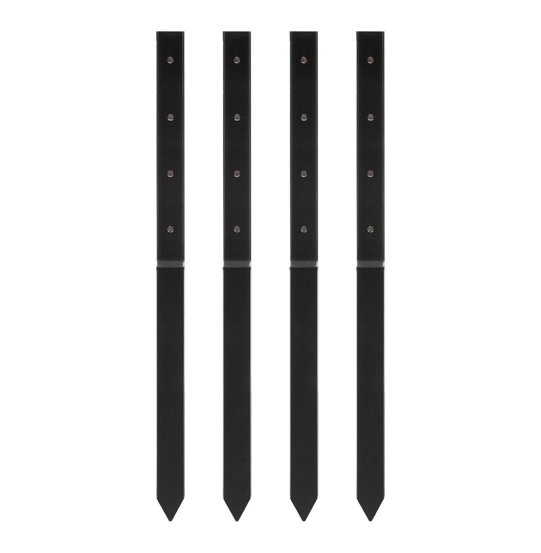 Fence Post Anchor Repair Kit 4-Pack, 2x2 Inch Steel Fence Post Stakes ...