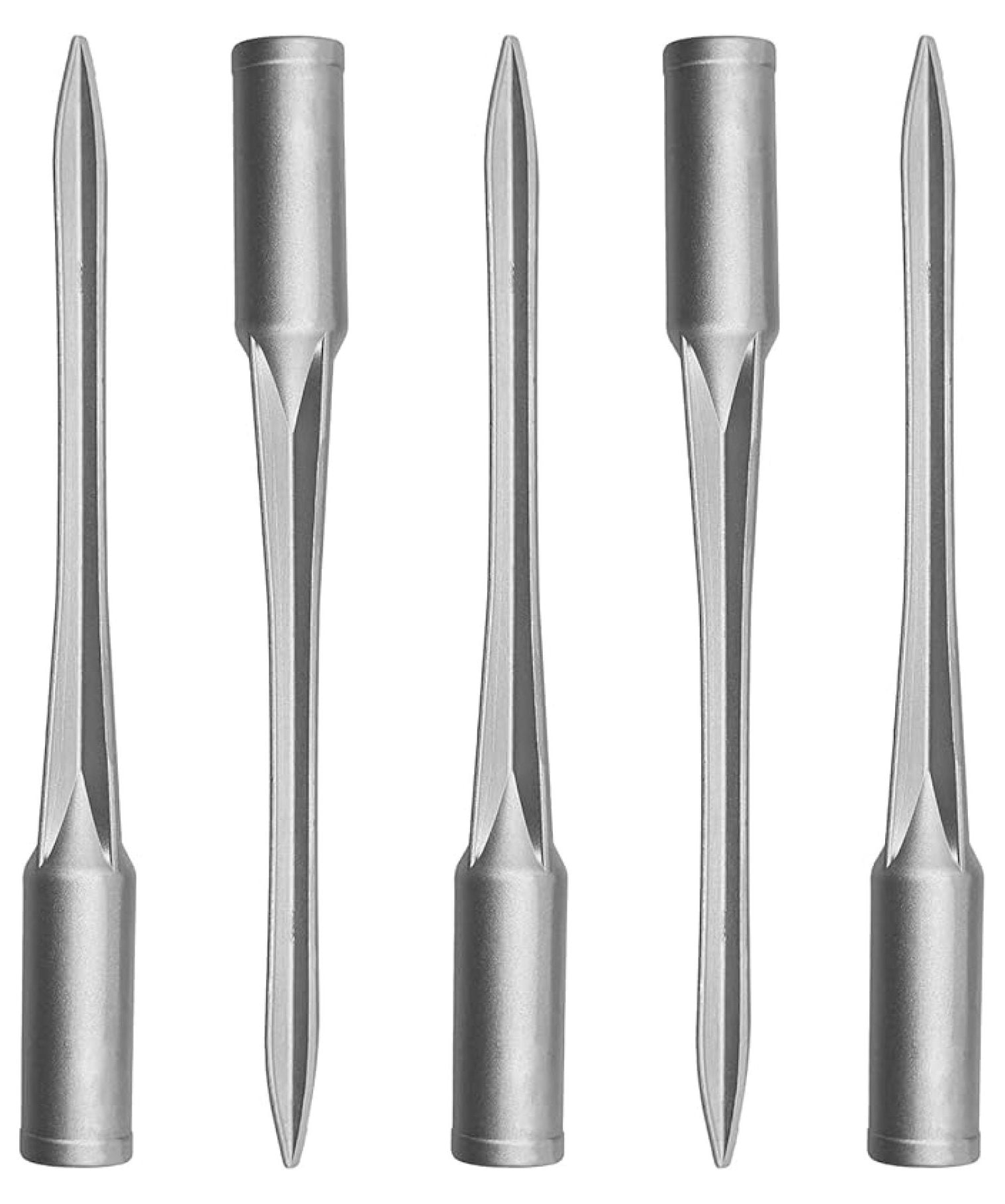 Fence Post Anchors 5-Pack - 1-5/16" Aluminum Ground Spikes for Outdoor ...