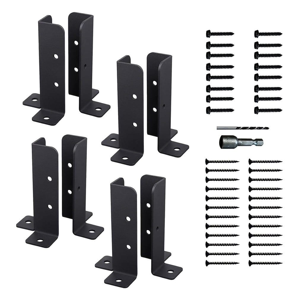 Fence Post Brackets Adjustable Wood Fence Pergola Post Base Brackets ...
