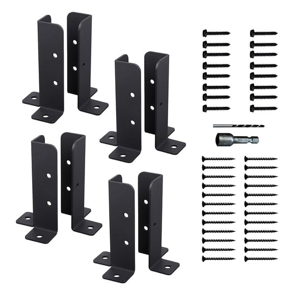 Fence Post Brackets Adjustable Wood Fence Pergola Post Base Brackets ...
