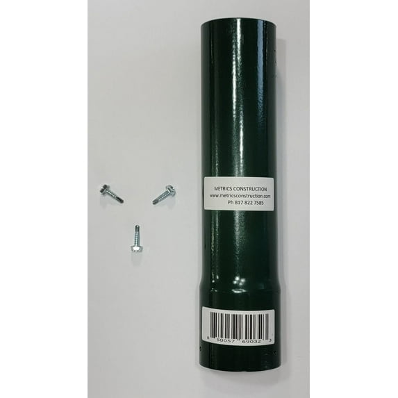 Fence Post Extender 1-5/8", 1-7/8", and 2-3/8" to increase the height ...