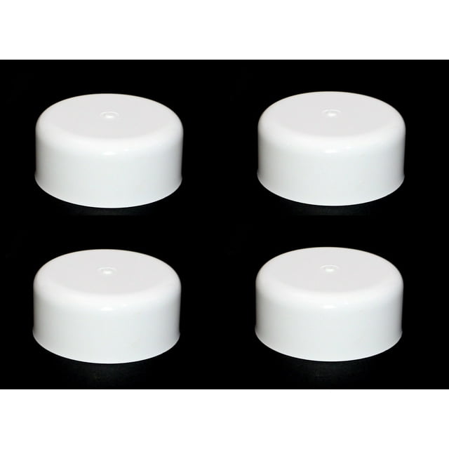 Fence Post Plastic Caps Black or White Round Plastic Caps fit 3.5 (3 1/ ...