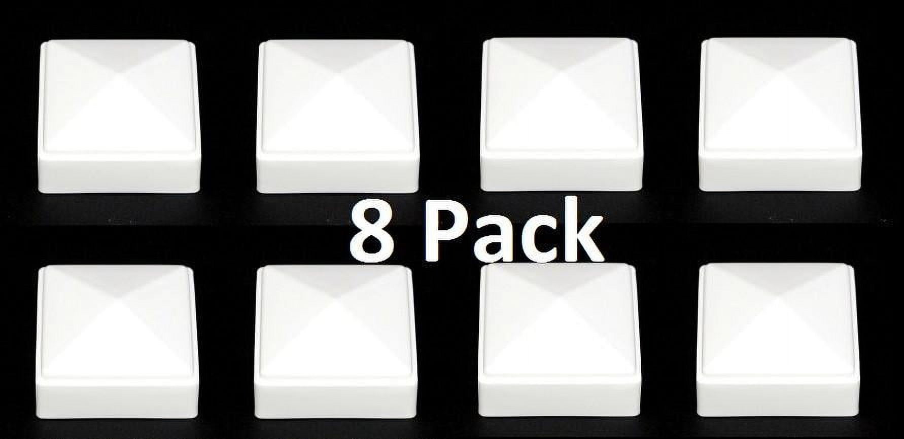 JSP Manufacturing Fence Post Plastic Caps, White, 2x2 Inches, Durable ...