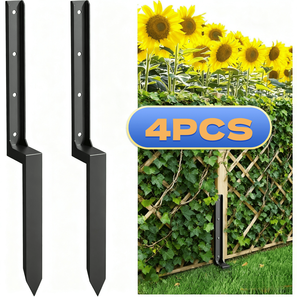 Fence Post Repair Kit (4PCS) – Heavy Duty Anchor Ground Spike & Repair ...