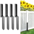 Fence Post Repair Kit (4pcs) - Heavy Duty Stakes & Ground Spike for ...