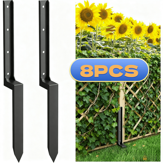 Fence Post Repair Kit (8PCS) – Heavy Duty Anchor Ground Spike & Repair ...