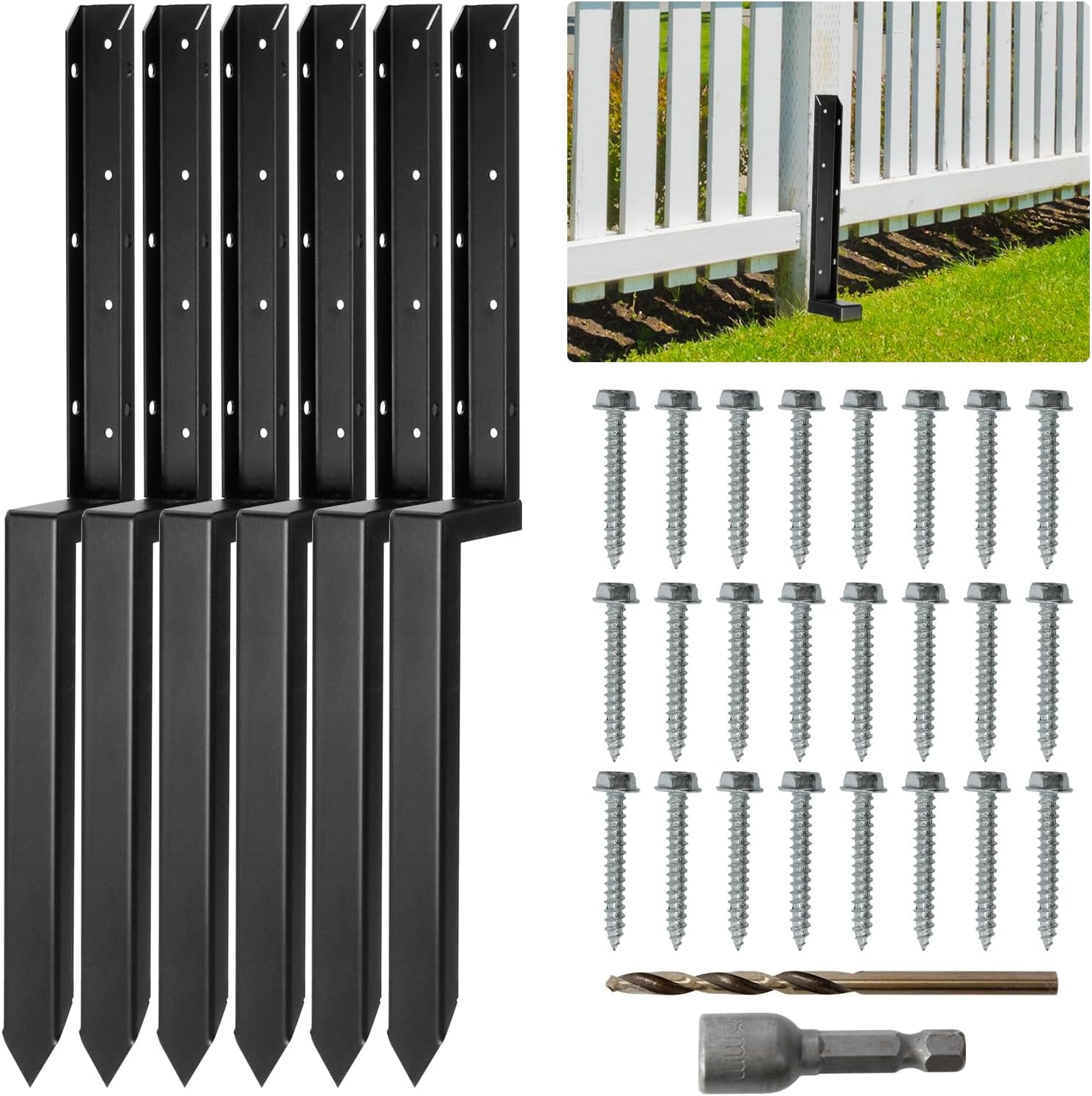Fence Post Repair Kit Fence Post , Fence Post Spikes & Brackets ...