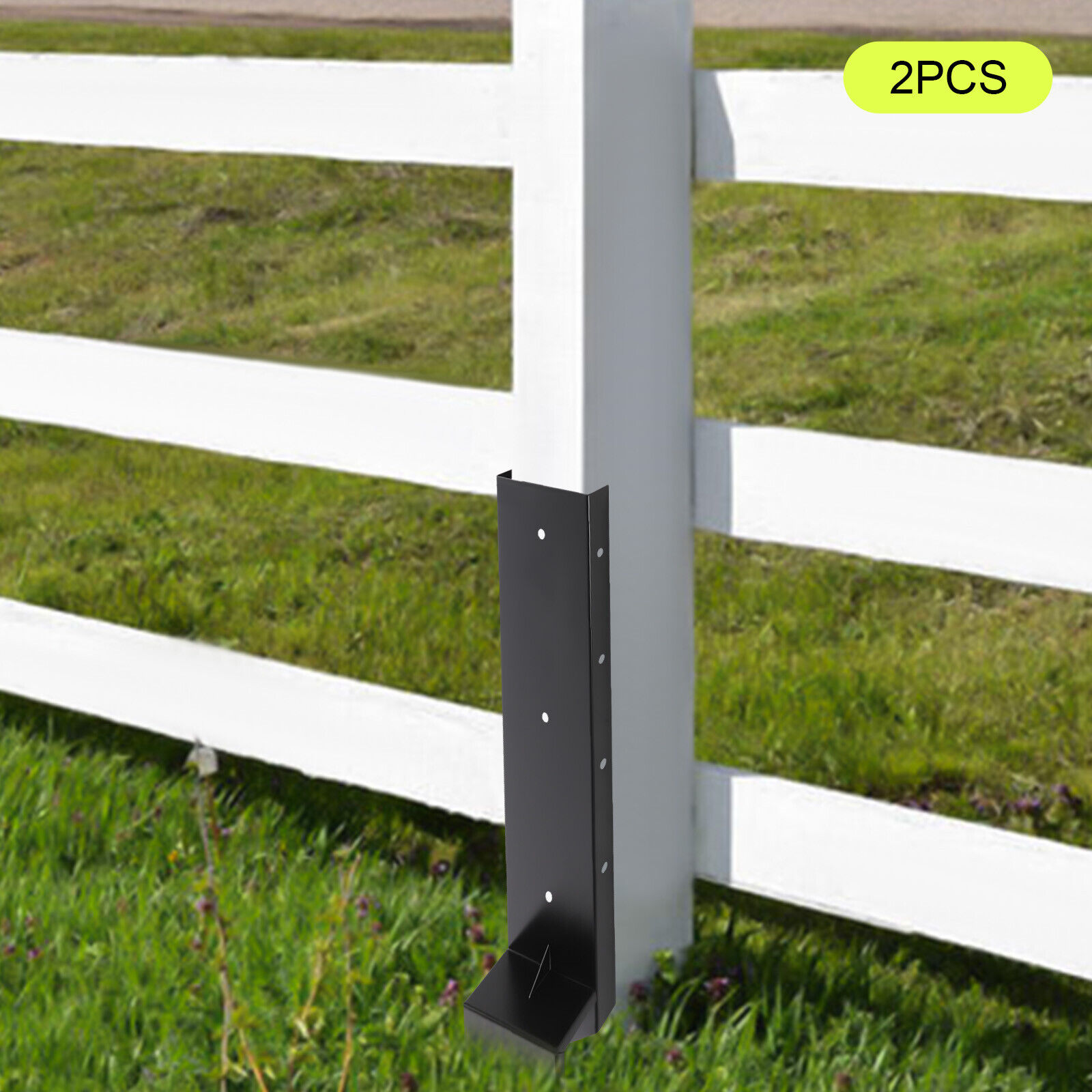 Fence Post Repair Kit Steel 6*6 Fence Post Support Fence Repair Tools ...