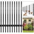 Fence Posts 4 Feet/5 Feet/7 Feet, Pack of 10, Metal Fence Poles U Post ...