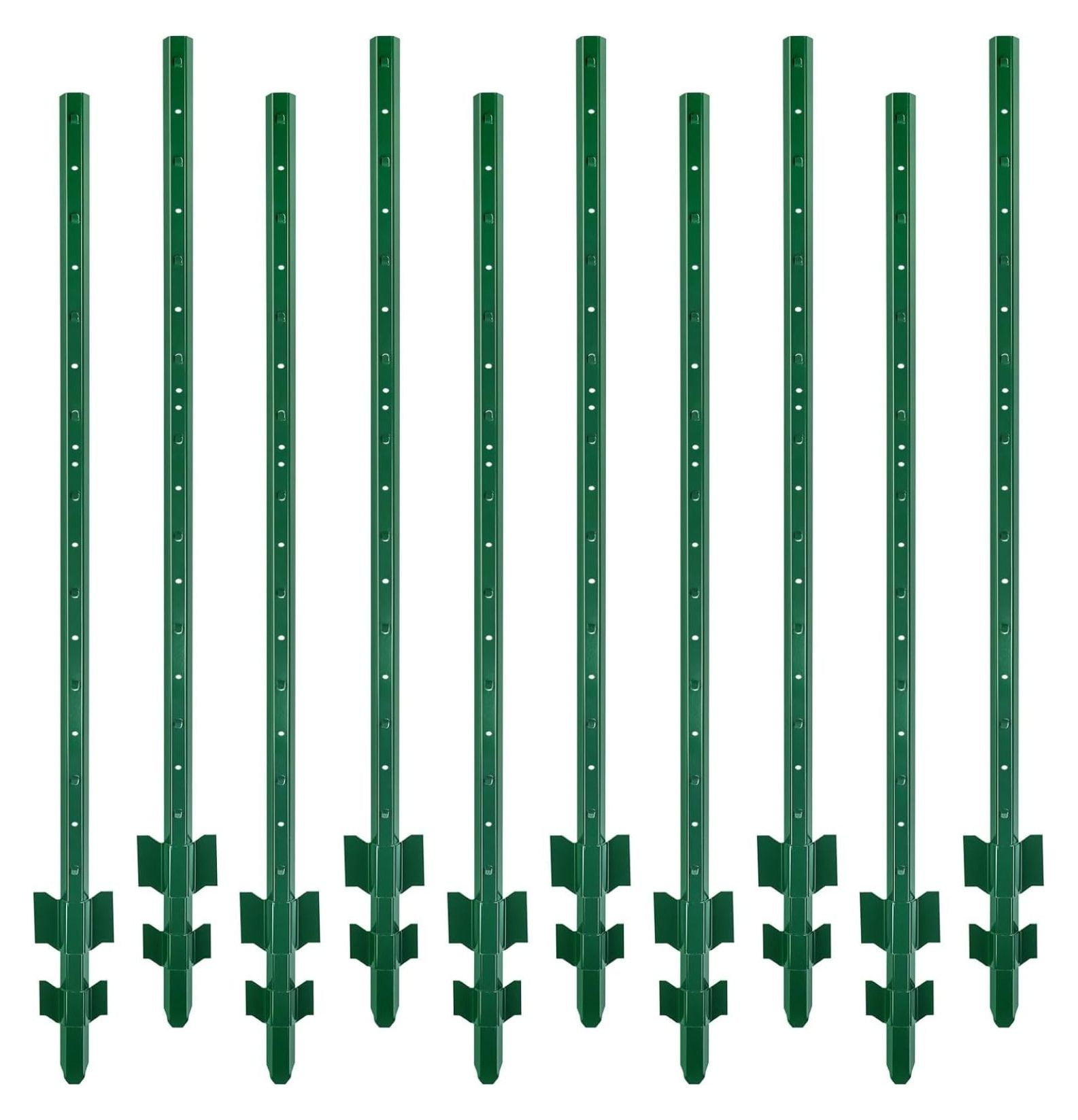 Fence Posts 5 Feet, Heavy Duty Metal Fence Post -Channel, Steel Fence U ...