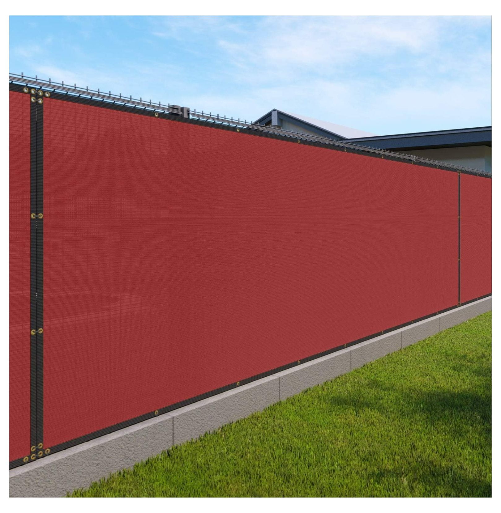 Fence Privacy Screen 12' x 46' Heavy Duty Windscreen Fencing Mesh ...