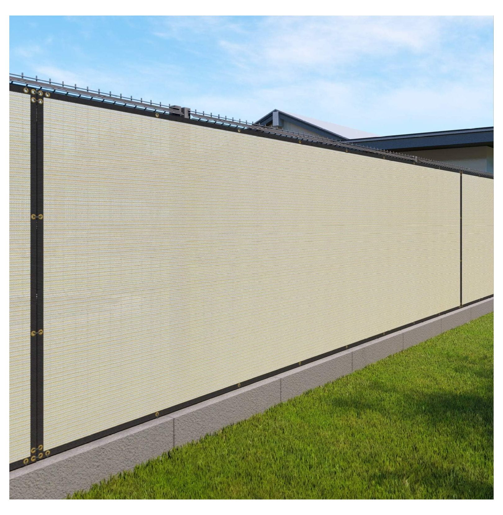 Fence Privacy Screen 12' x 60‘ Heavy Duty Windscreen Fencing Mesh ...