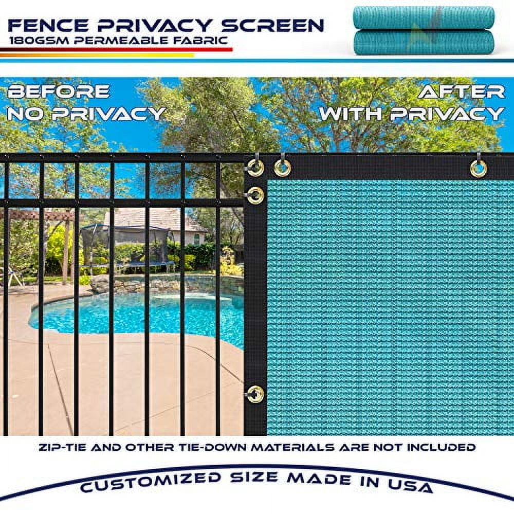 Fence Privacy Screen 3' x 27' Heavy Duty Windscreen Fencing Mesh Fabric ...