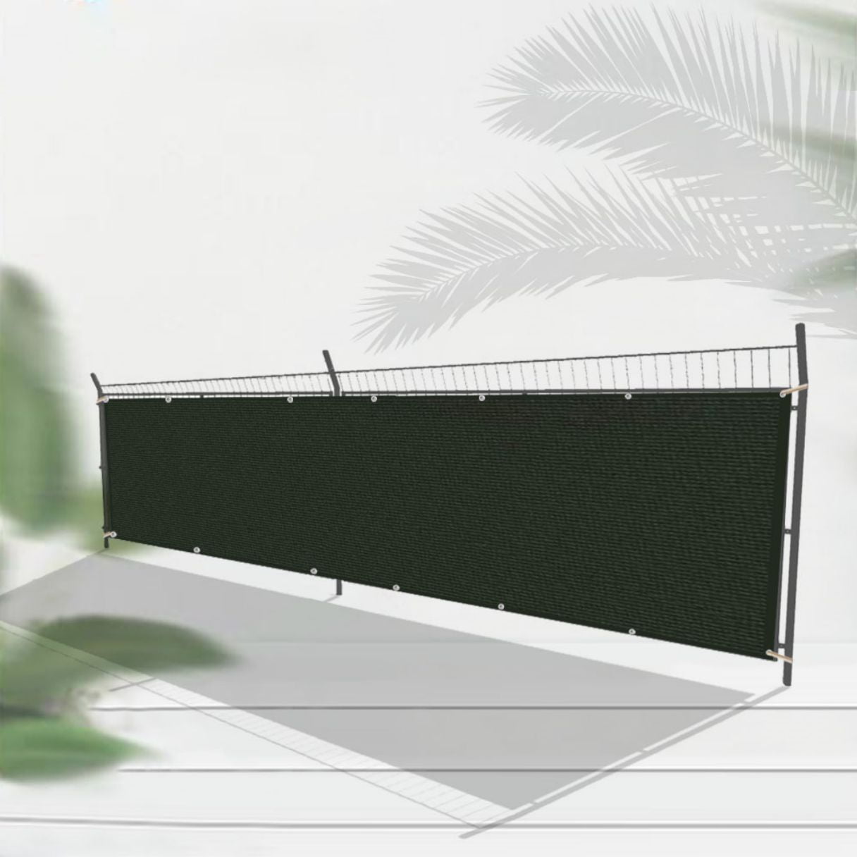 Fence Privacy Screen Wind Screen Mesh Fence Cover Fabric Heavy Duty ...