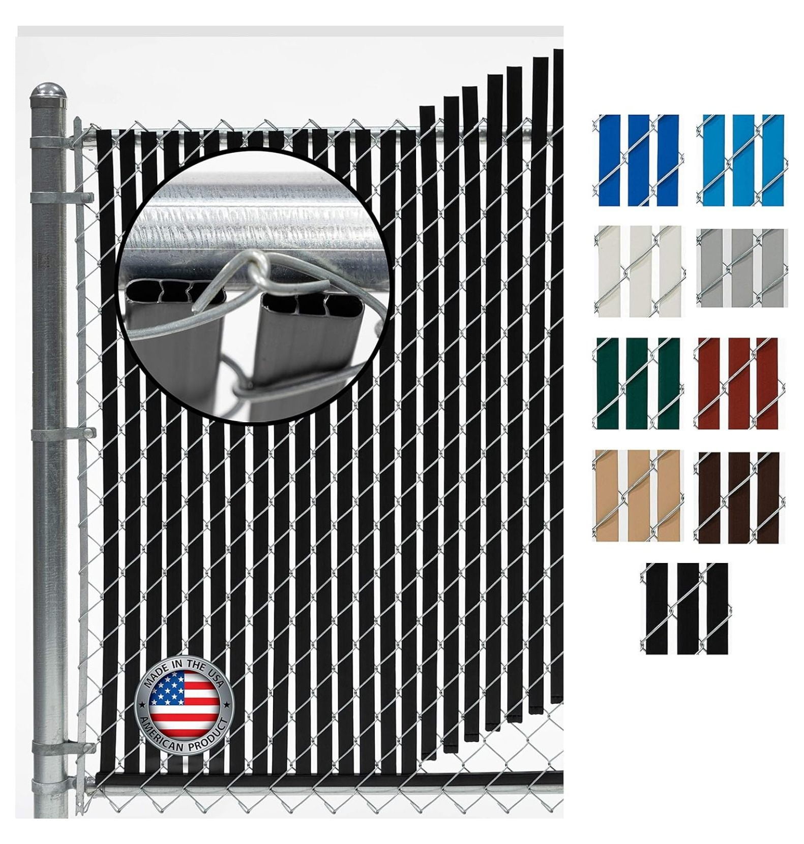 Fence Source Double-Double Bottom Locking Privacy Fence Slat (9 Colors ...
