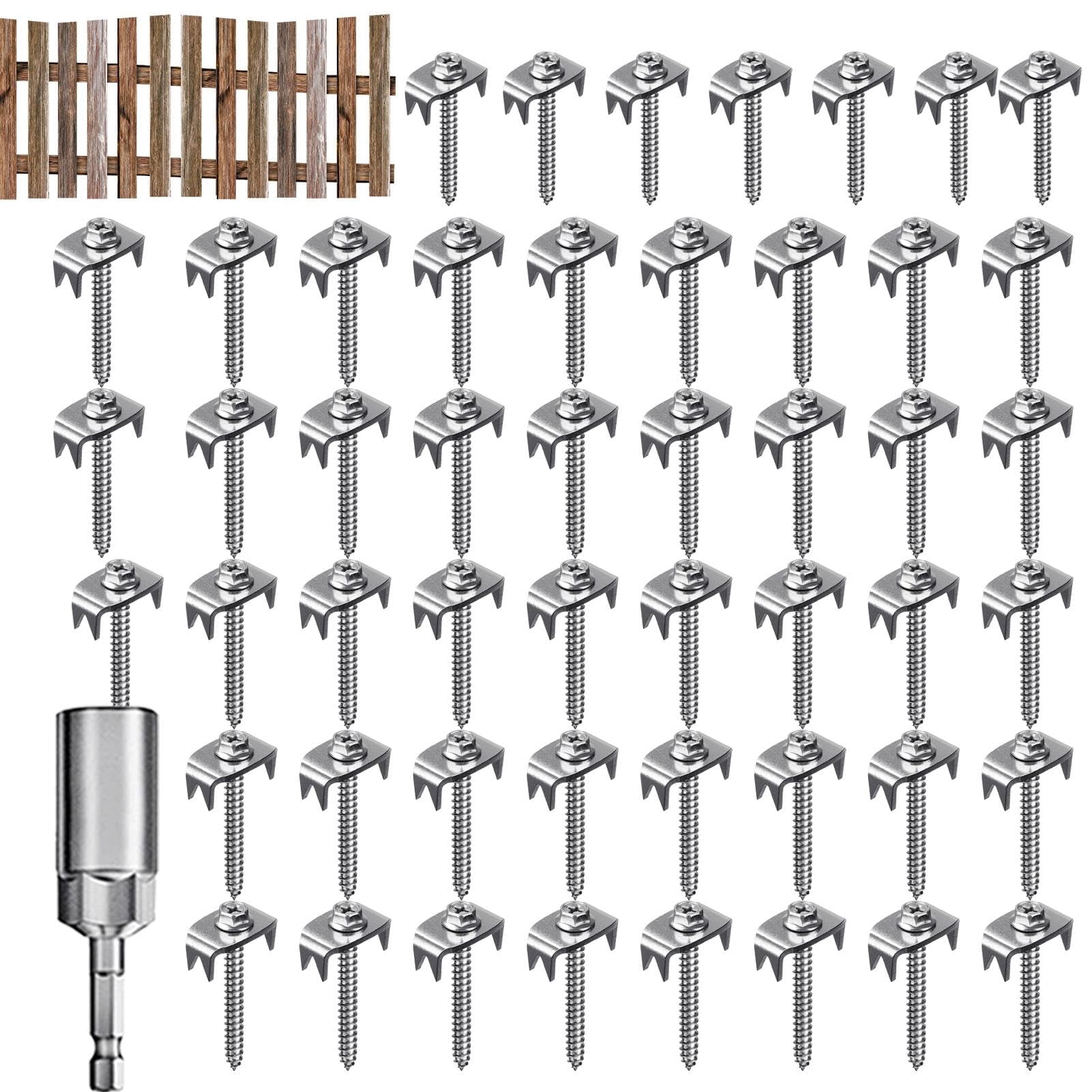 Fence Staple for Wire Fencing - Fence Fasteners with Wire Fixer - Fence ...