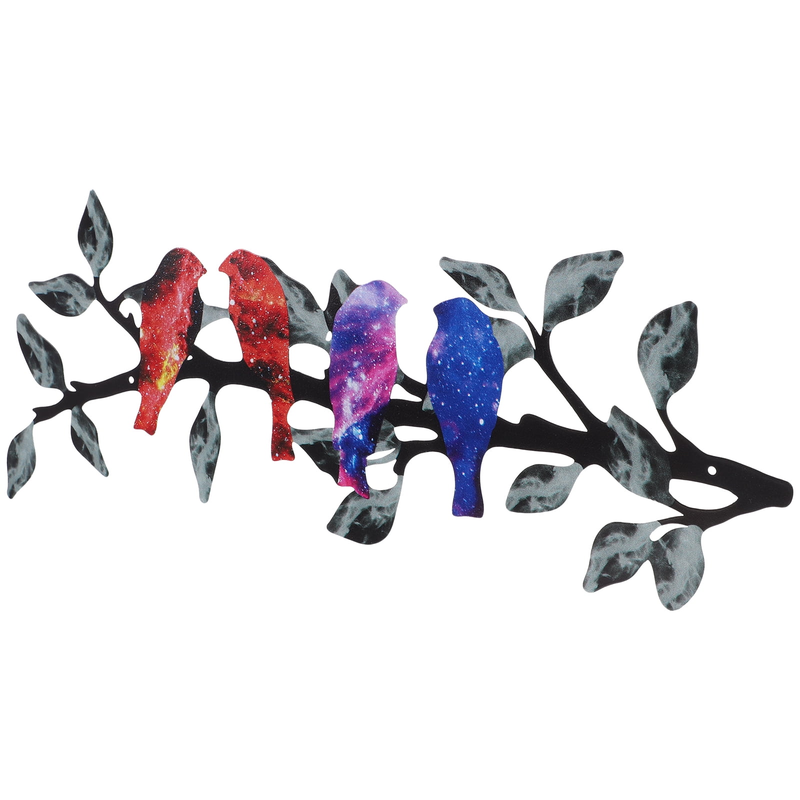 Worgeous Birds on Branch Wall Art Decorative Hanging Metal Birds Wall ...
