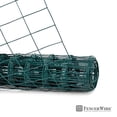 Fencer Wire 16 Gauge Galvanized Fencing Roll, Green Vinyl Coated Welded ...