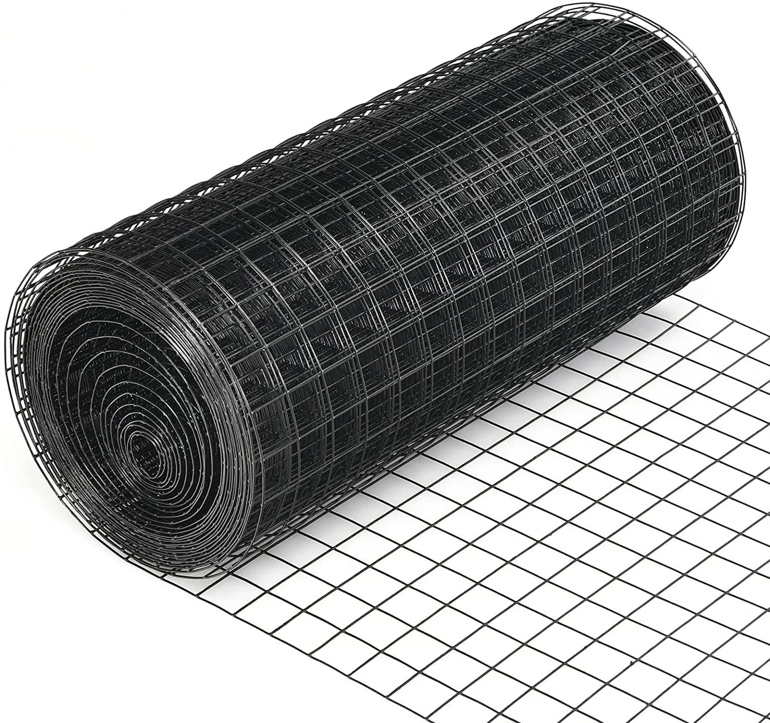 Fencer Wire 16 Gauge Hardware Cloth, Black Vinyl Coated Welded Wire ...