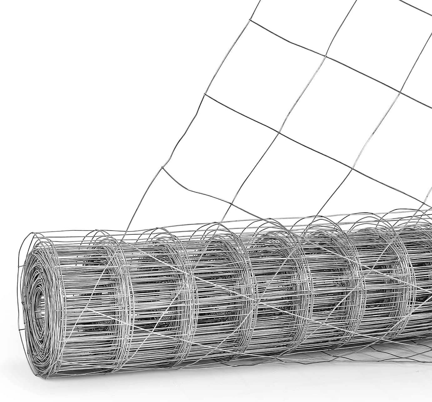 Fencer Wire 5 ft. x 100 ft. Galvanized Welded Wire Fence with 4" x 4 ...