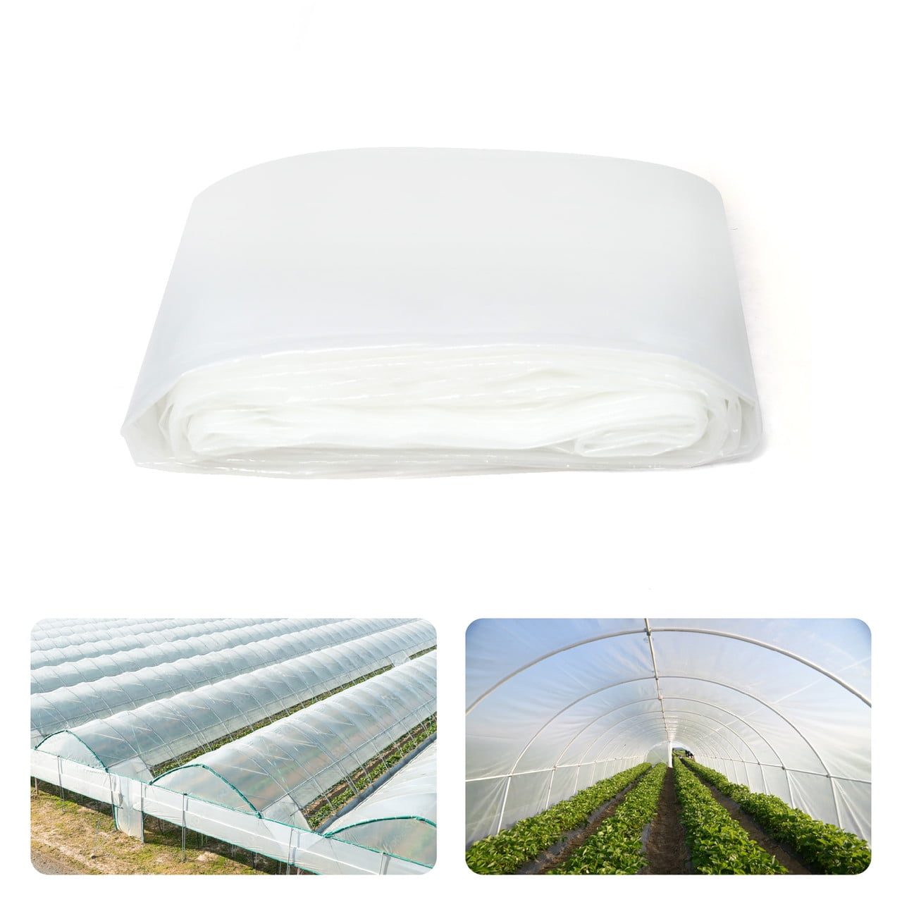 Fencer Wire 6 mil Clear Greenhouse Plastic Sheeting UV Resistant ...