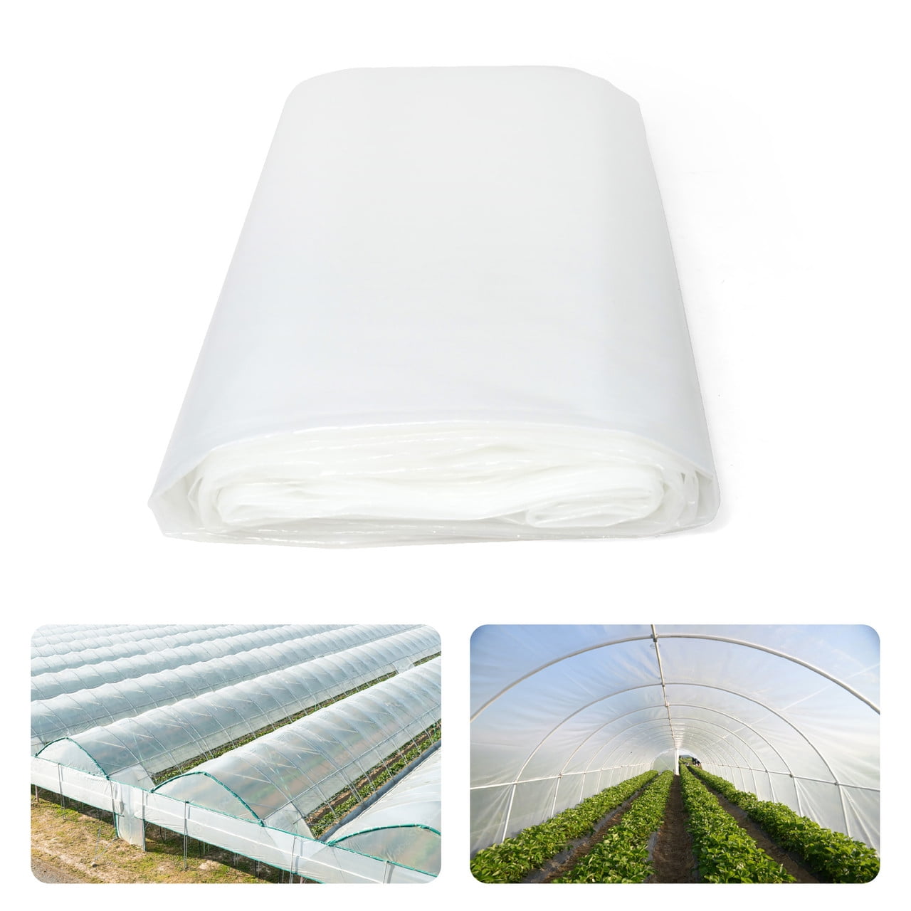 Fencer Wire 6 mil Clear Greenhouse Plastic Sheeting UV Resistant ...
