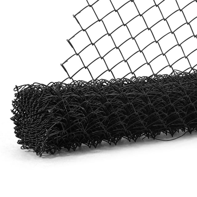 Fencer Wire 9 Gauge Black Vinyl Coated Galvanized Steel Chain Link ...