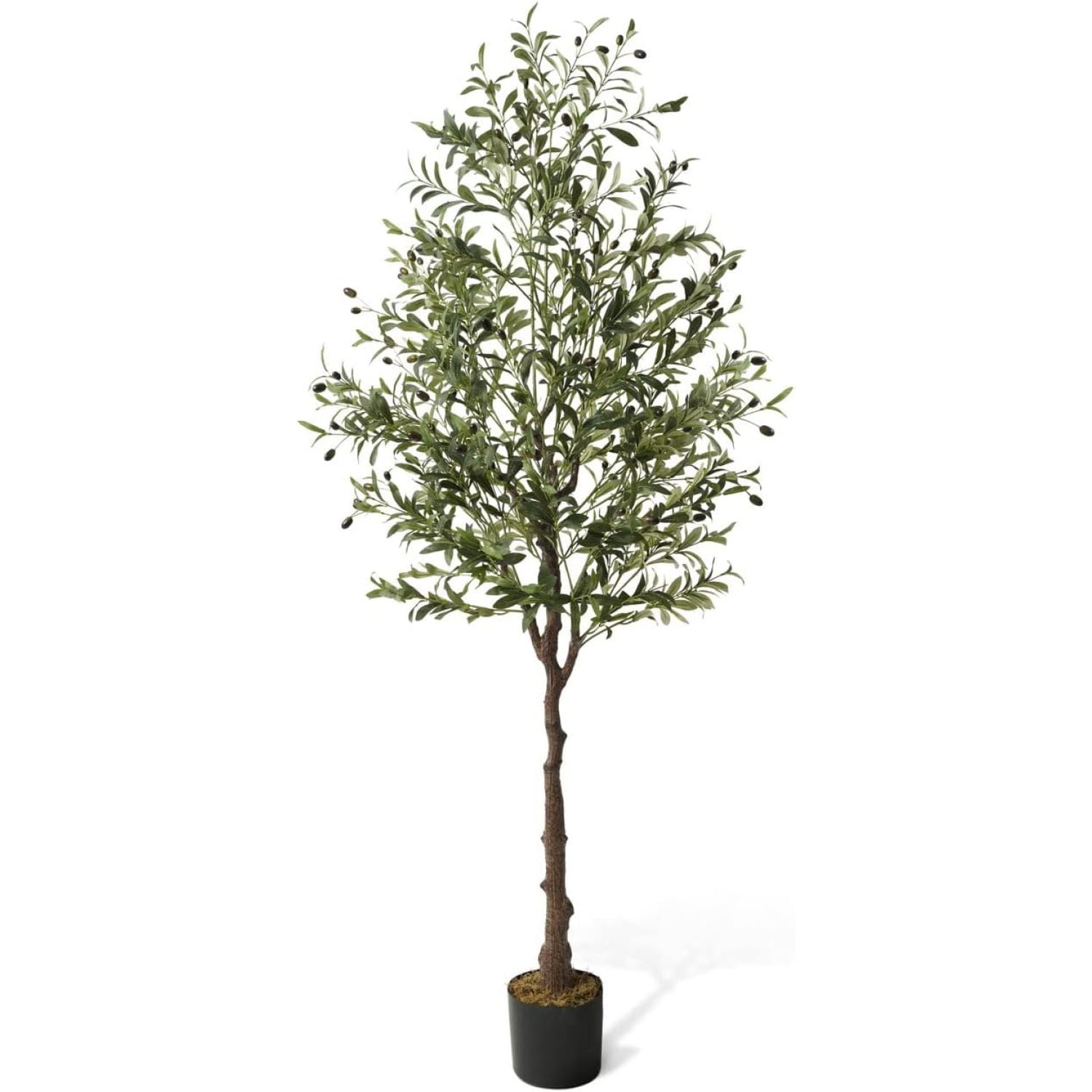 Fencer Wire Artificial Olive Tree, 5/6 / 7 Feet Fake Potted Topiary ...