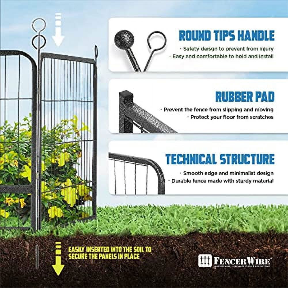 Fencer Wire Decorative Wire Fence, Panel Decor, Heavy Duty Iron ...