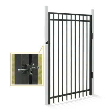 CAPHAUS Heavy Duty Arched Decorative Fence Gate, 4FT Height x 4FT Width ...