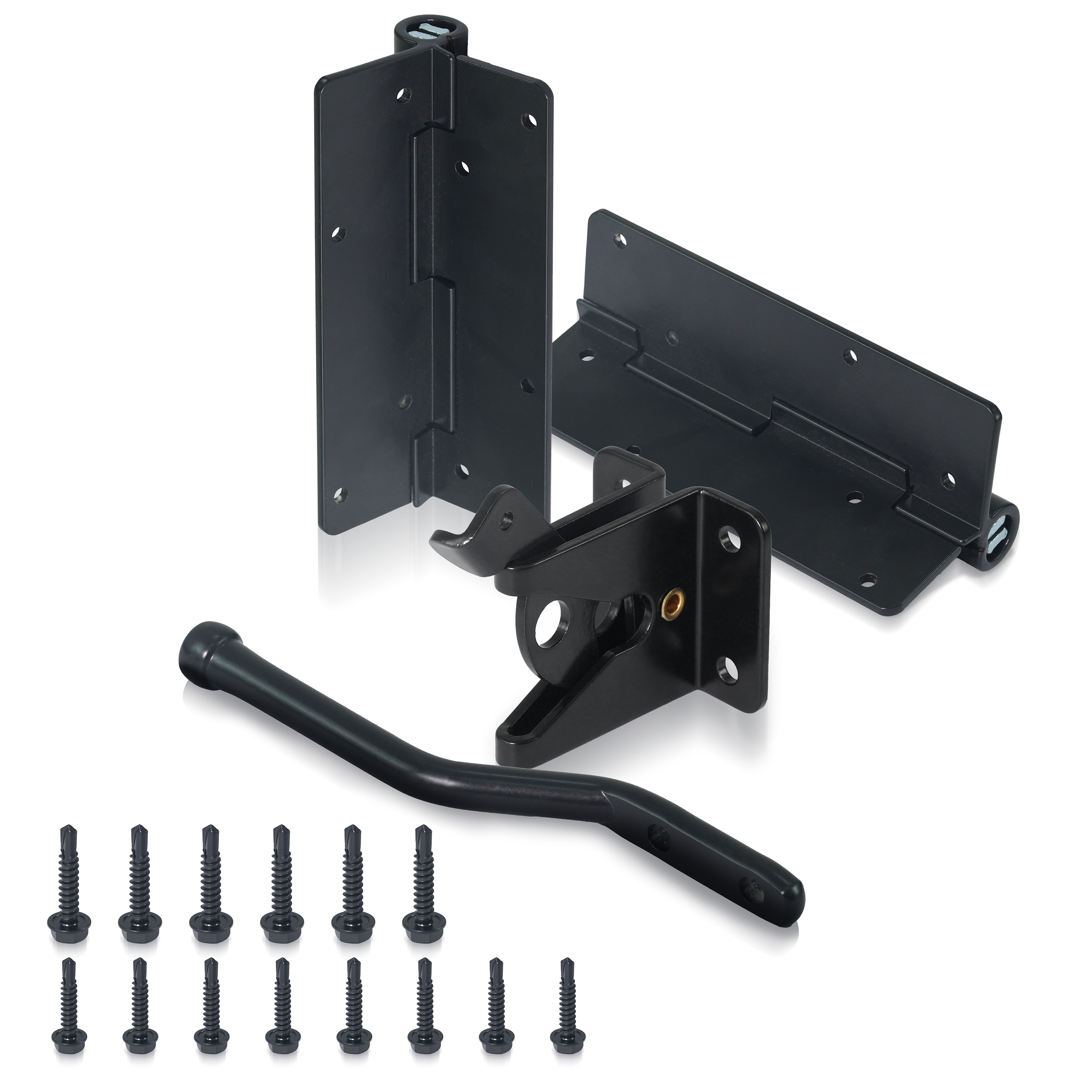 Fencer Wire Heavy Duty Garden Fence Hardware Kit, Metal Gate Lock and ...