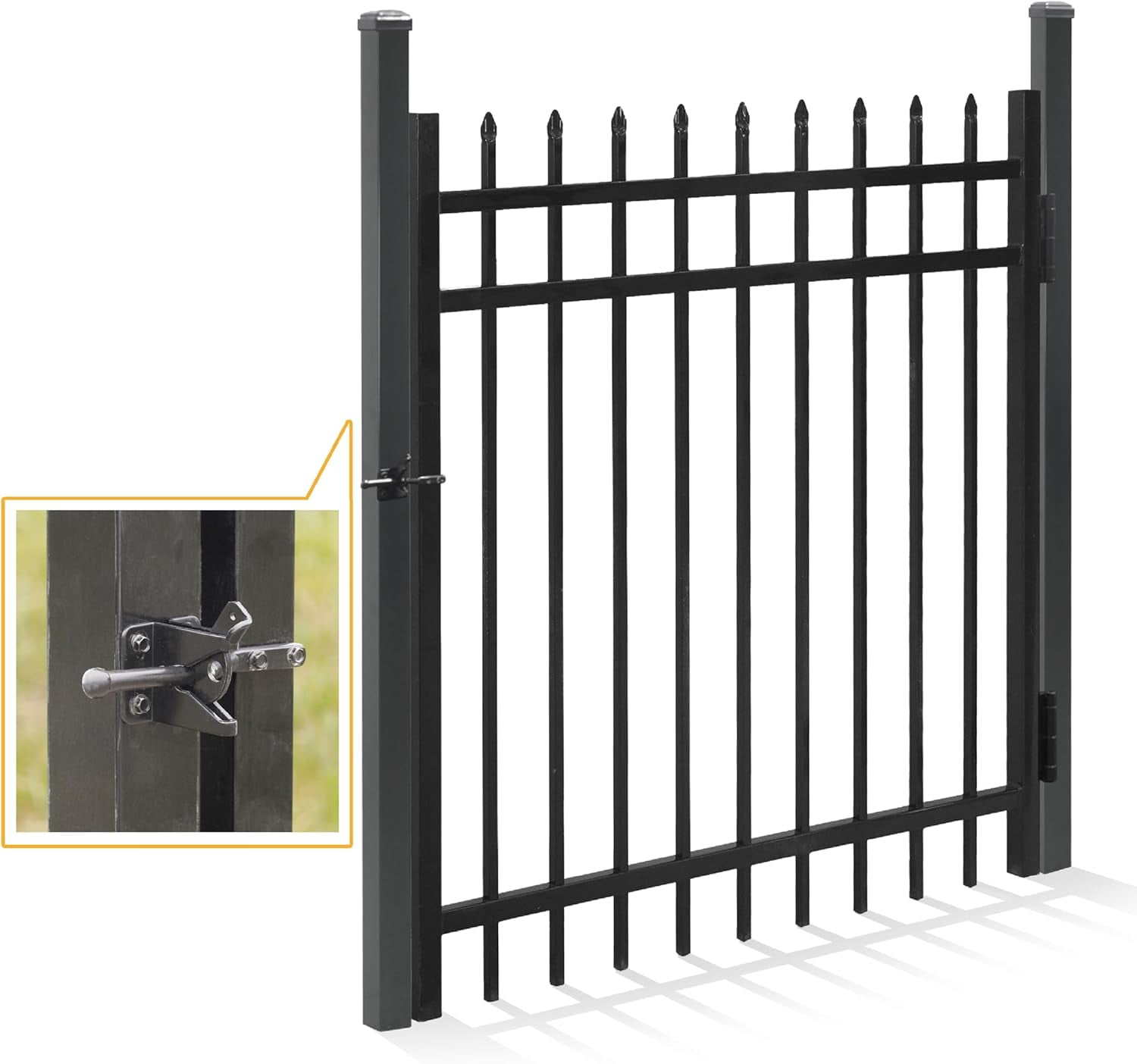 Fencer Wire Heavy Duty Pinnacle Fence Gate, 4FT Height x 4FT Width ...