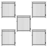 ALEKO PGOSL Oslo Style Ornamental Iron Wrought Garden Pedestrian Gate 5 ...