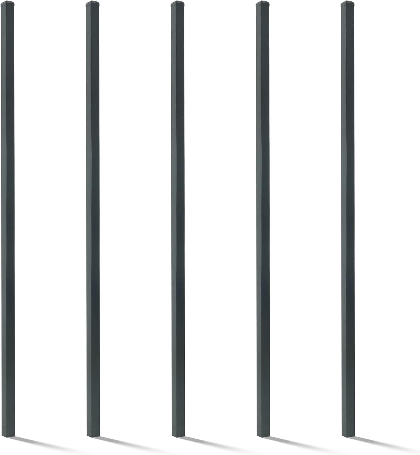 Fencer Wire Pack of 5 Heavy Duty 7FT Outdoor Steel Fencing Border Post ...