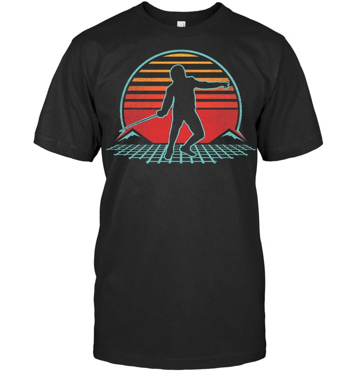Fencing 80s Style Fencer Fencing T Shirt - Walmart.com