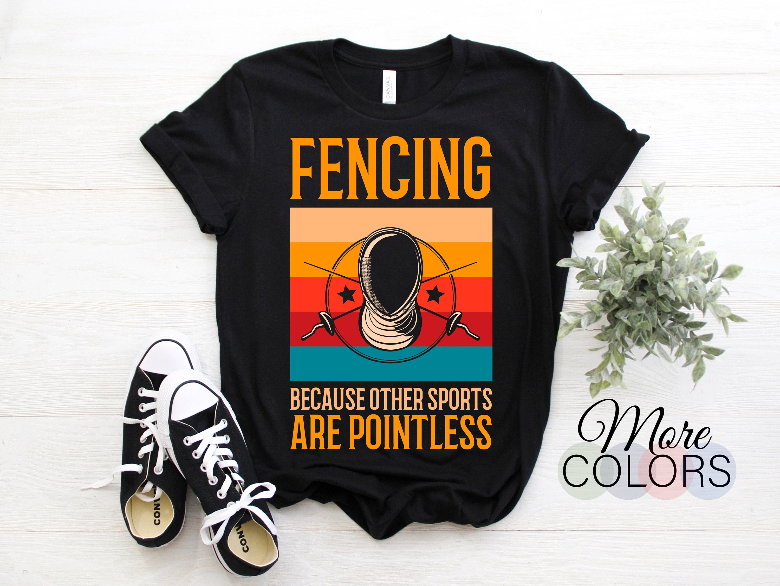 Fencing Because Other Sports Are Pointless Sabre Sword Fencer T-Shirt ...