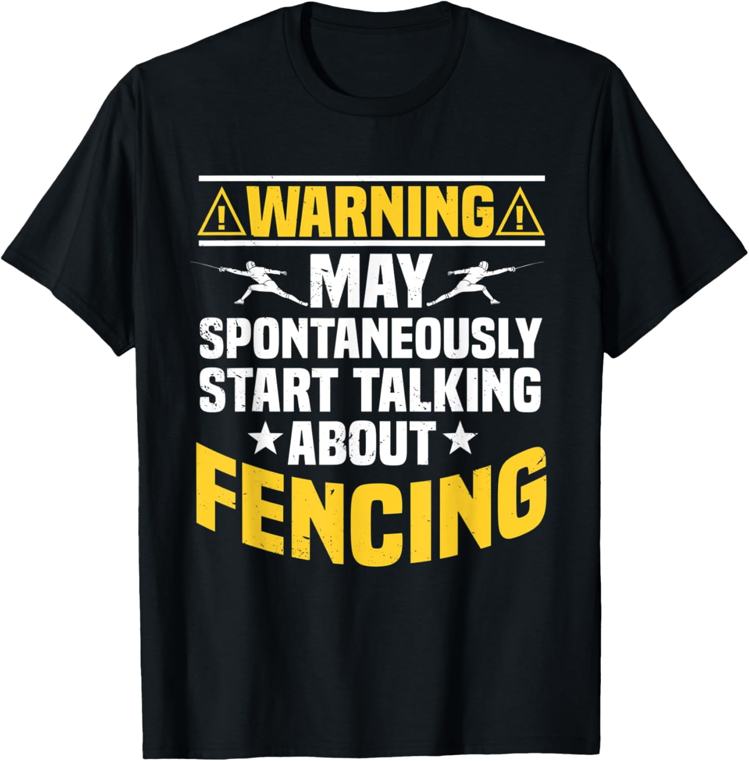 Fencing Combat Sport Fence Foil Epee Sabre Sword Fencer T-Shirt ...