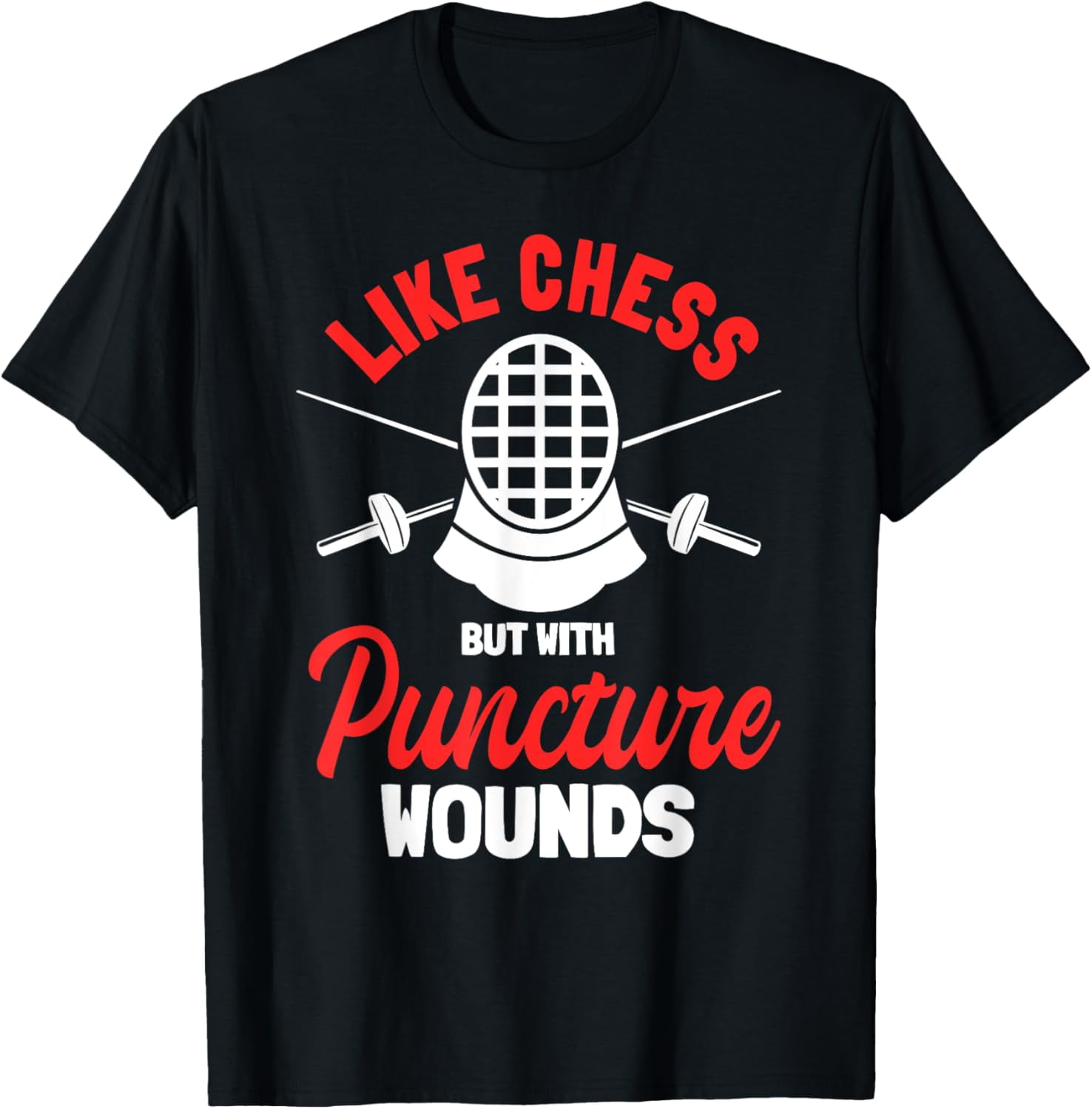 Fencing Combat Sport Foil Epee Fence Sabre Sword Fencer T-Shirt ...