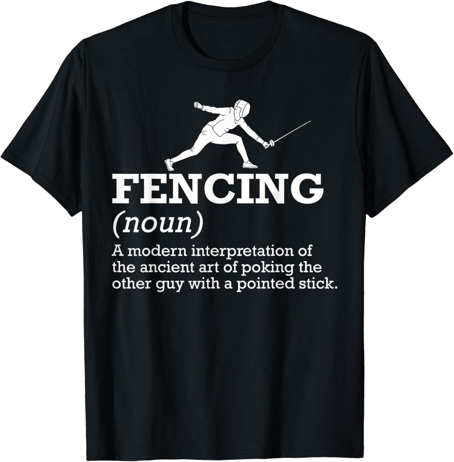 Fencing Definition Fencer Fencing T-Shirt - Walmart.com