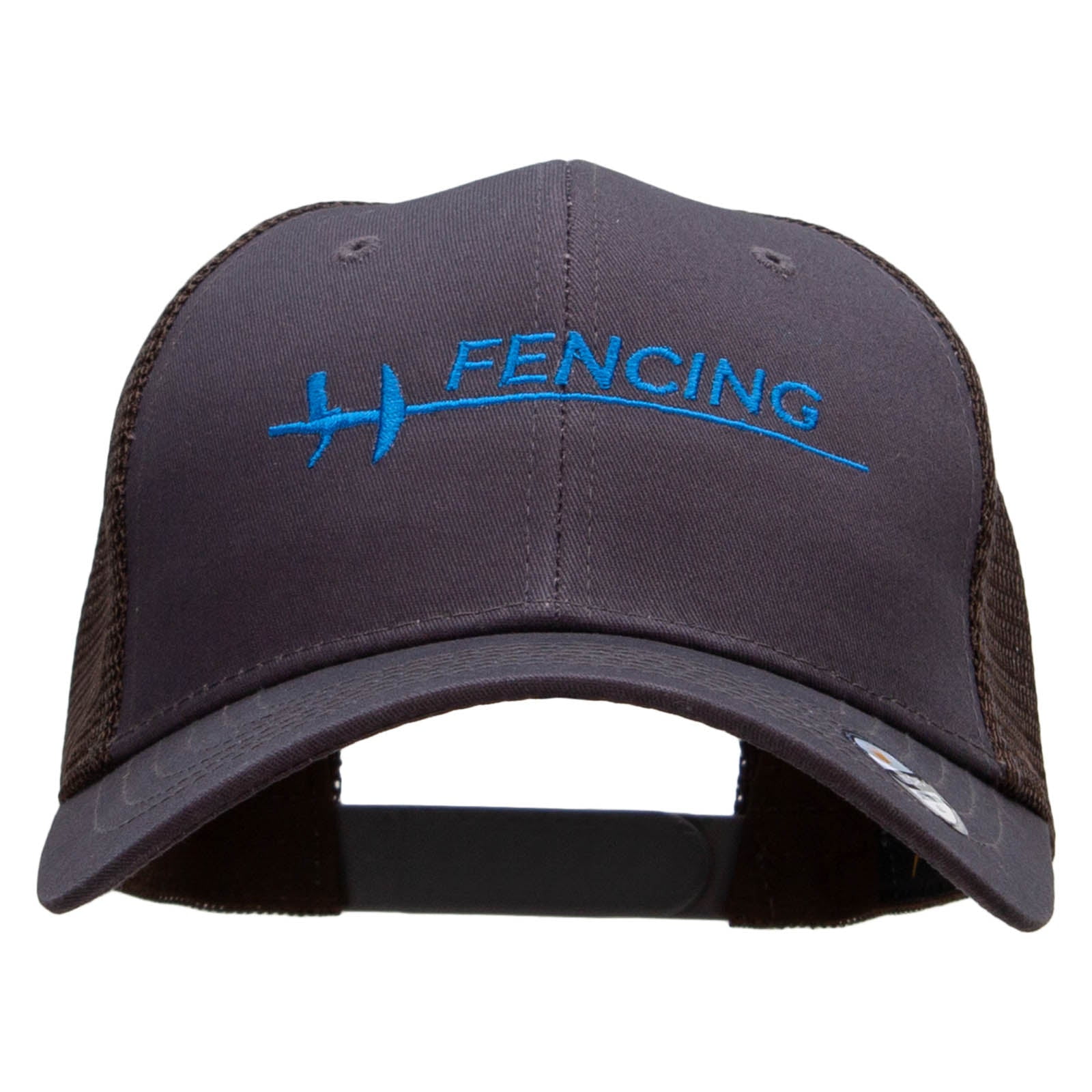 Fencing Embroidered High Profile Mesh Cap - Charcoal OSFM - Walmart.com