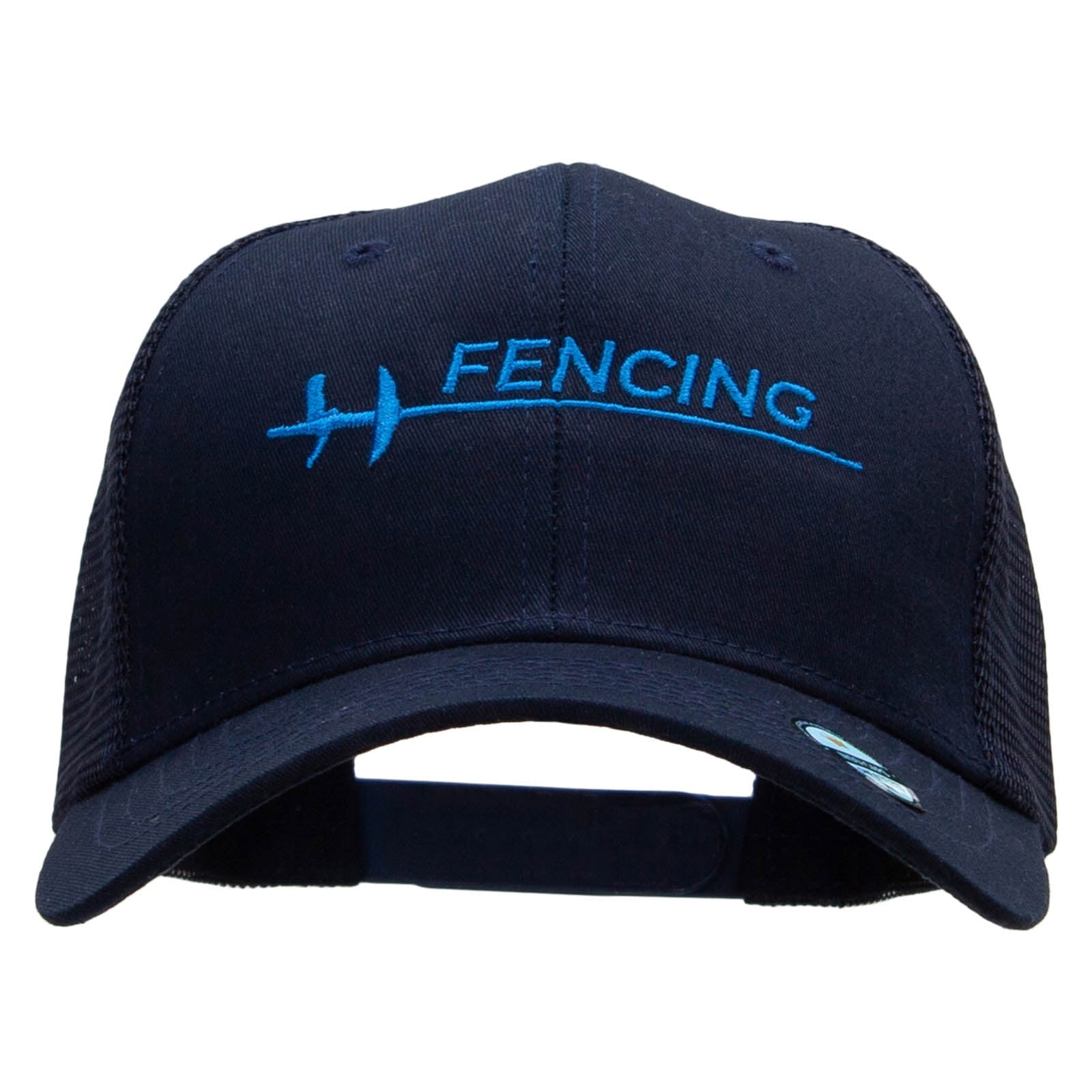 Fencing Embroidered High Profile Mesh Cap - Navy OSFM - Walmart.com