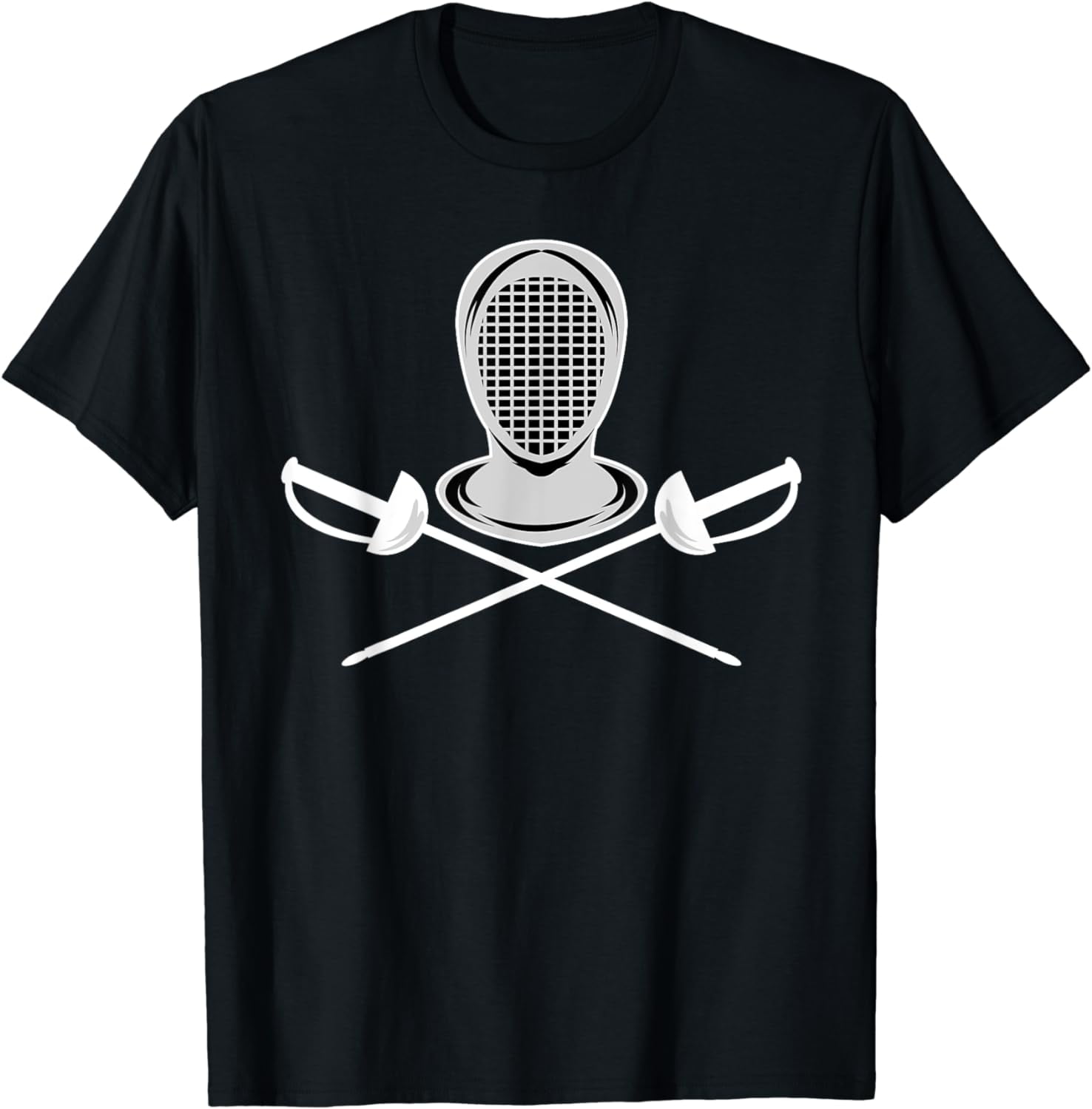Fencing Mask Sword | Fencers Swordplay Lovers T-shirt Gift - Walmart.com