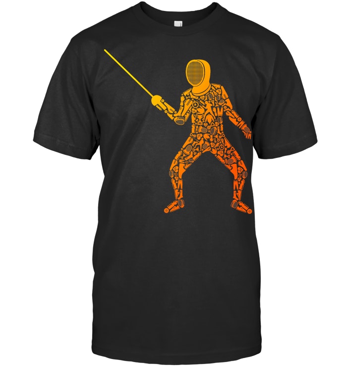 Fencing Sports Symbols Swords Epee Fencer Fencing T Shirt - Walmart.com