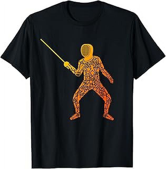 Fencing Sports Symbols Swords Epee Fencer T-Shirt - Walmart.com