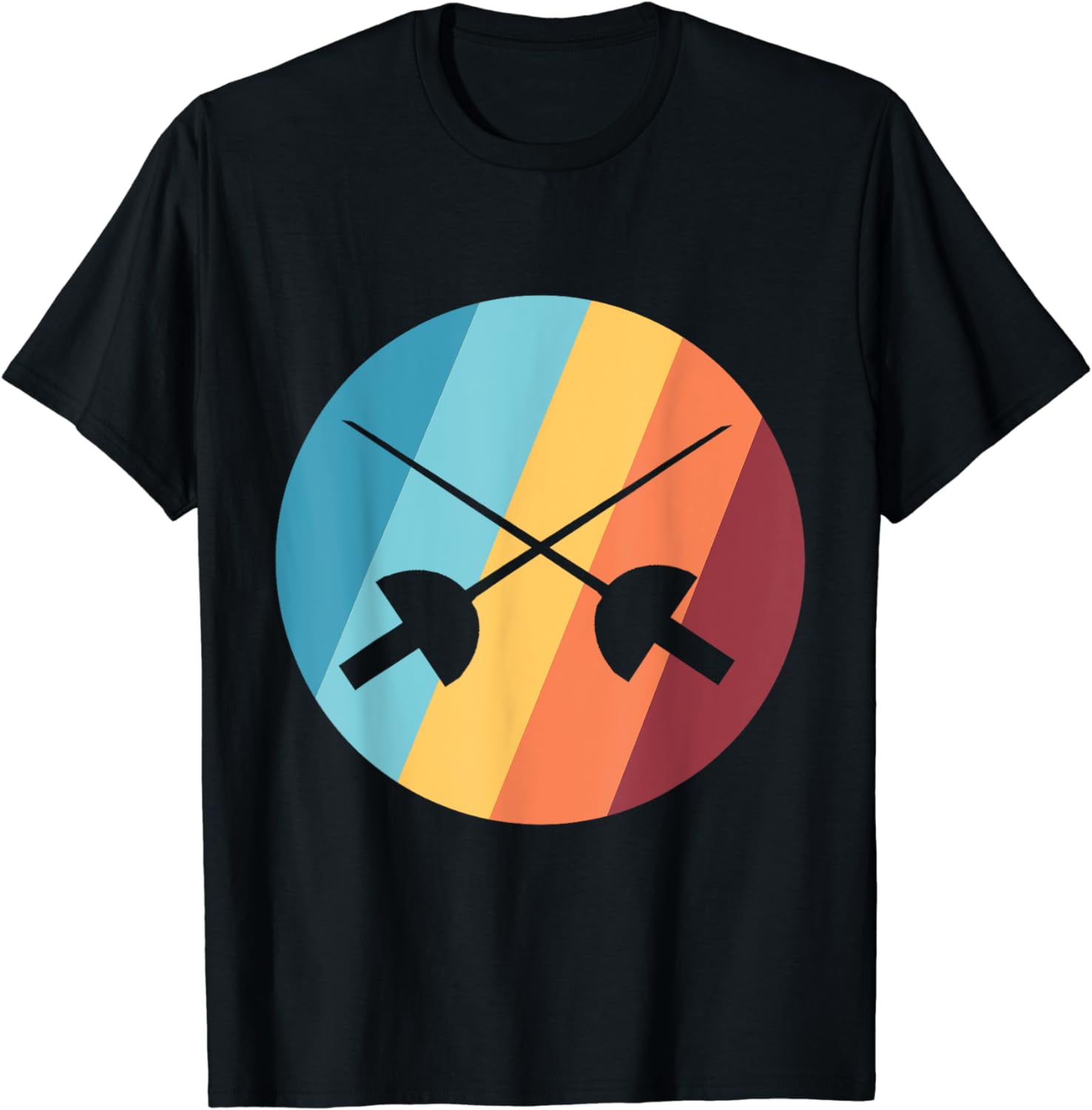 Fencing Vintage Saber Epee Retro Fencing T-Shirt - Walmart.com