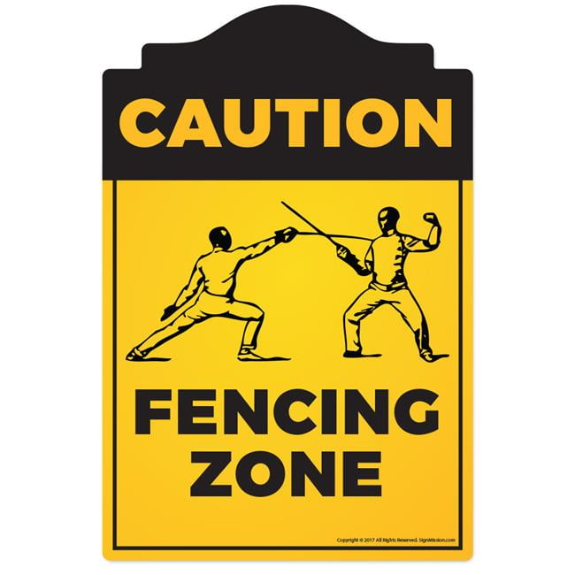 Fencing Zone Novelty Sign - Walmart.com